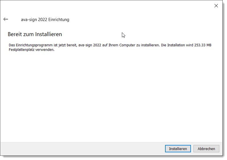 Bieterclient ava-sign 2022 V2.2.0