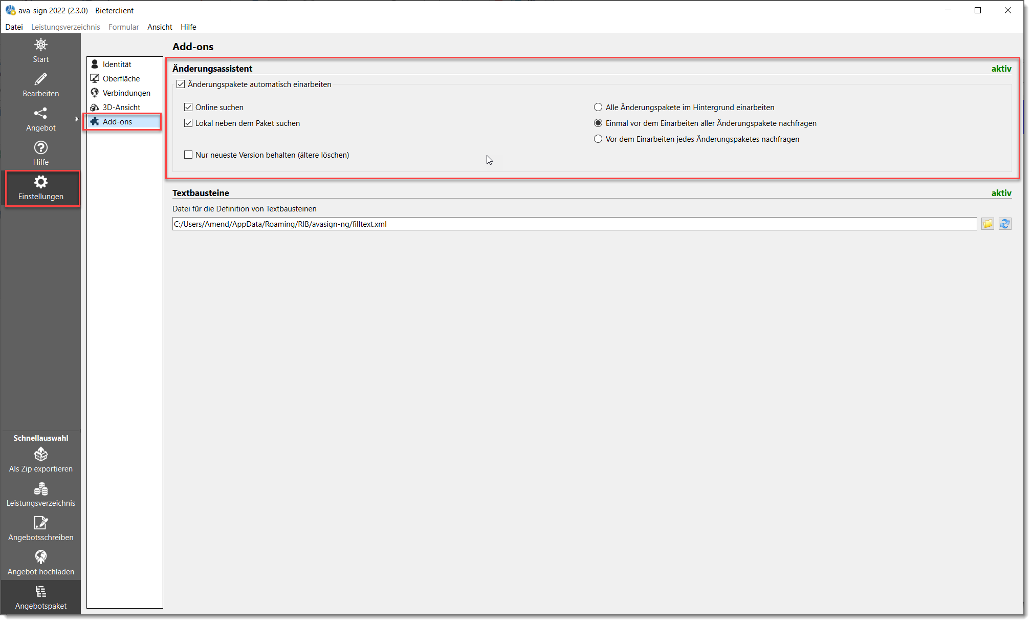 Bieterclient ava-sign 2023 V2.3.2